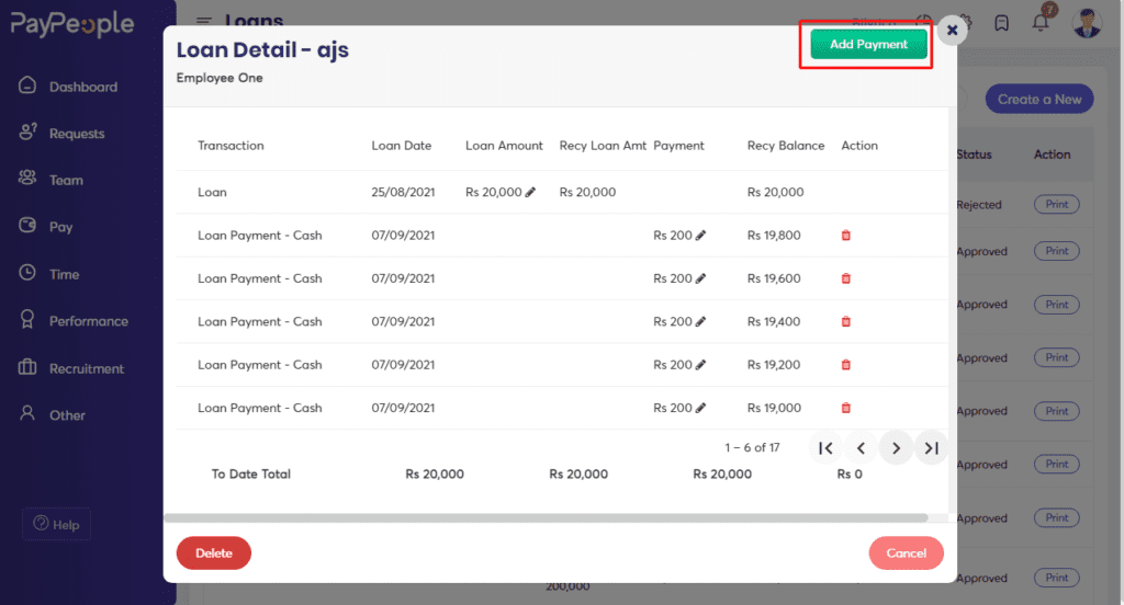 Managing Employee Data - PayPeople - HR Payroll HRMS Attendance ...