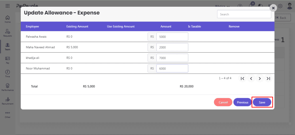 Payroll Setting - Paypeople.pk