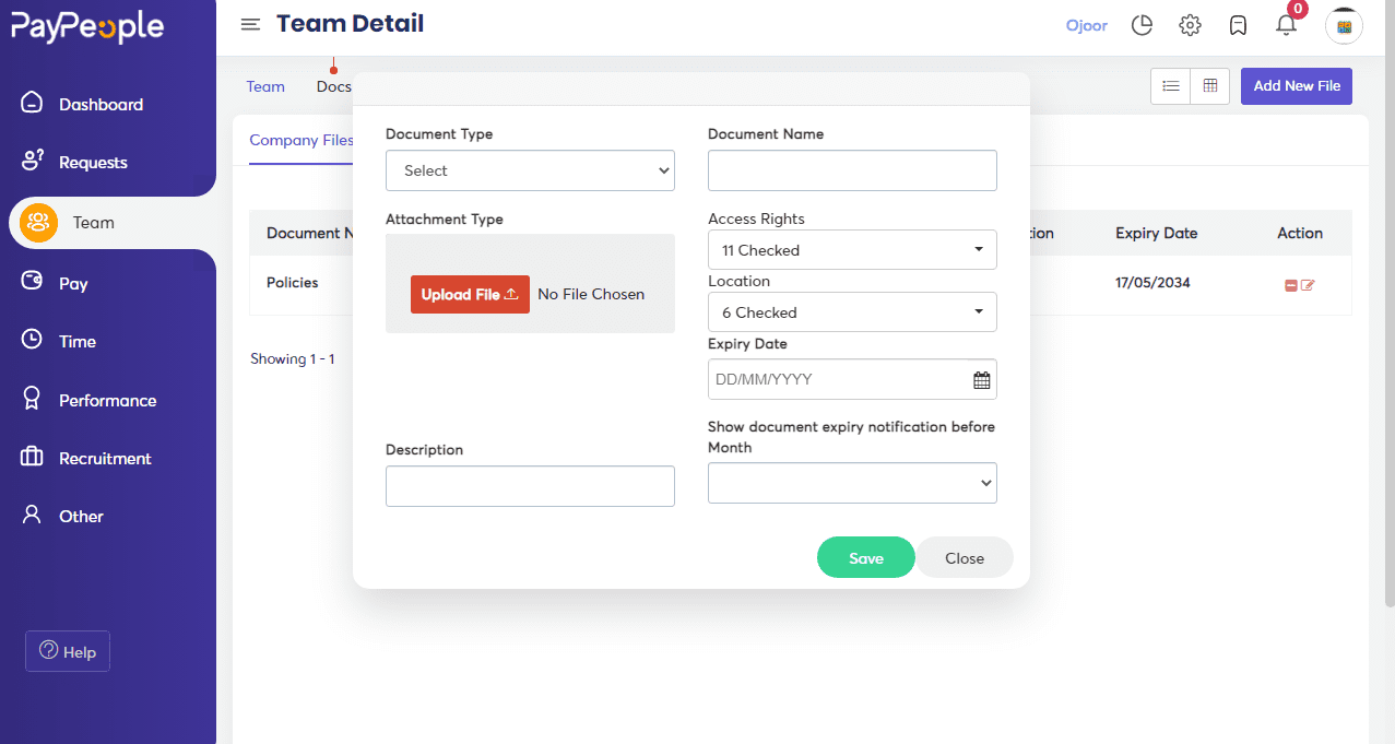 Documents - PayPeople - HR Payroll HRMS Attendance Software in Lahore Karachi Islamabad Pakistan