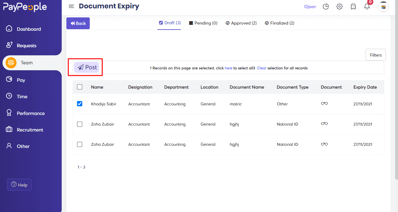Documents - PayPeople - HR Payroll HRMS Attendance Software in Lahore Karachi Islamabad Pakistan
