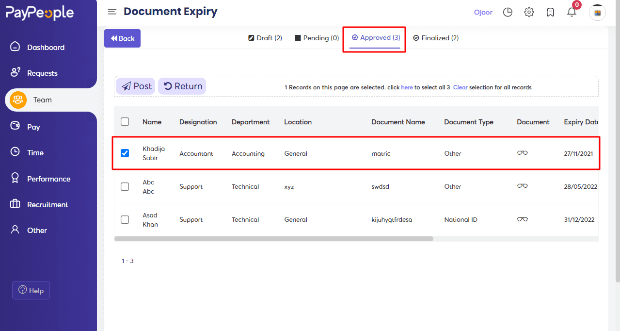 Documents - PayPeople - HR Payroll HRMS Attendance Software in Lahore Karachi Islamabad Pakistan