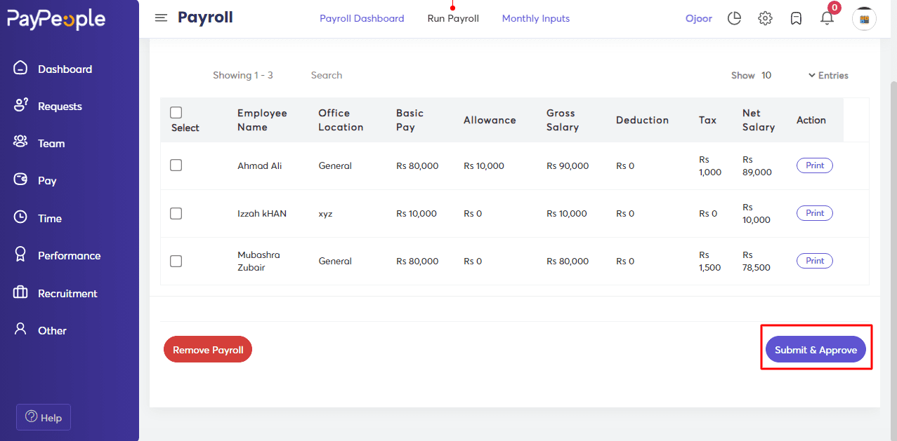 Run Payroll - PayPeople - HR Payroll HRMS Attendance Software in Lahore ...