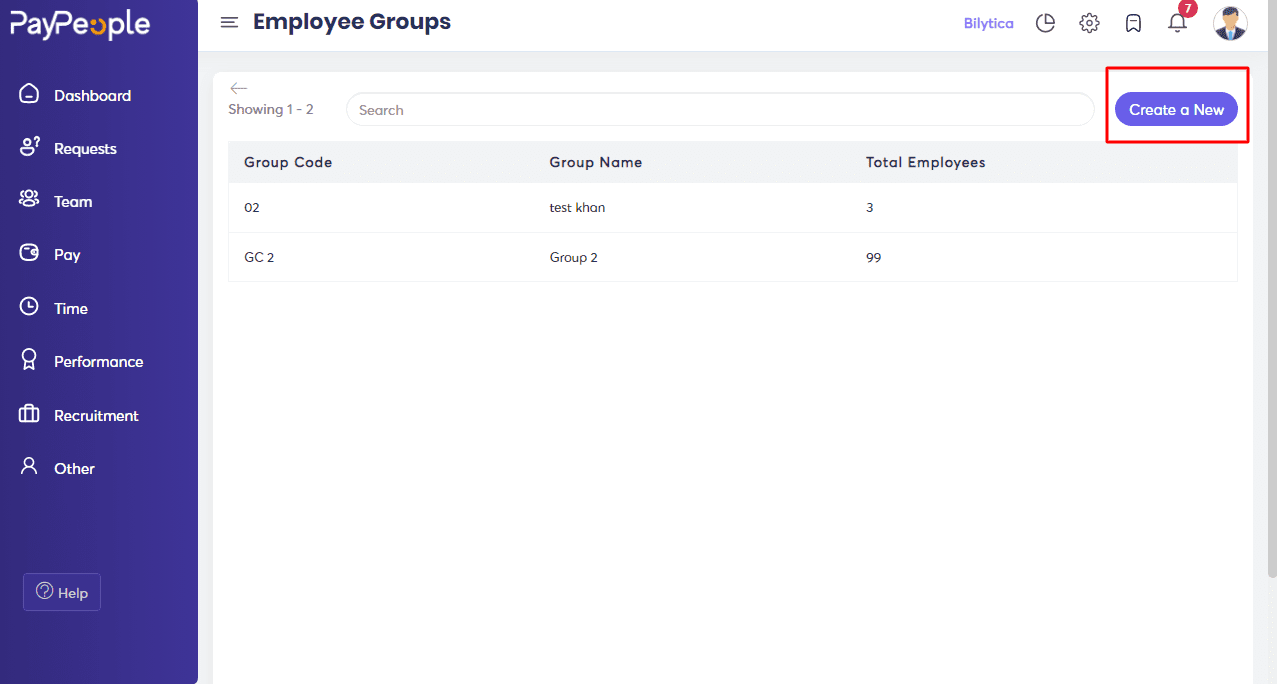 Employee Groups Management - PayPeople - HR Payroll HRMS Attendance Software in Lahore Karachi ...