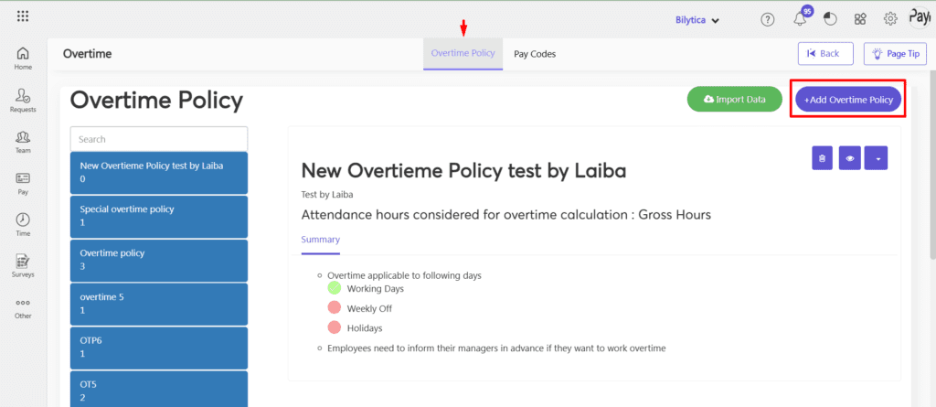 Employee Overtime - Paypeople.pk
