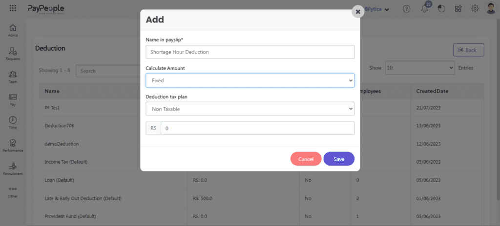 Payroll Setting - Paypeople.pk