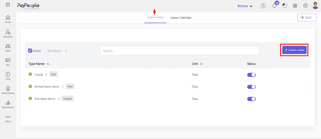 Leave Management - Paypeople.pk